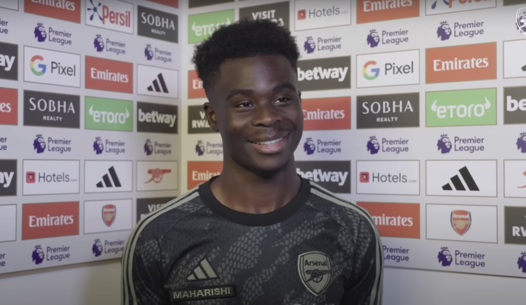 Bukayo Saka: 'special moment for me to be Arsenal captain' - Hayters